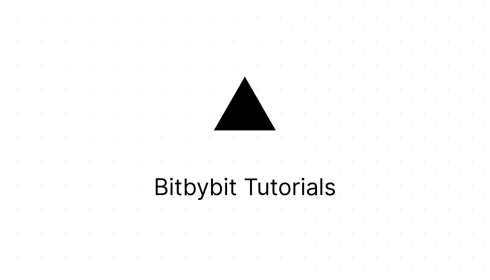 Bitbybit Tutorials